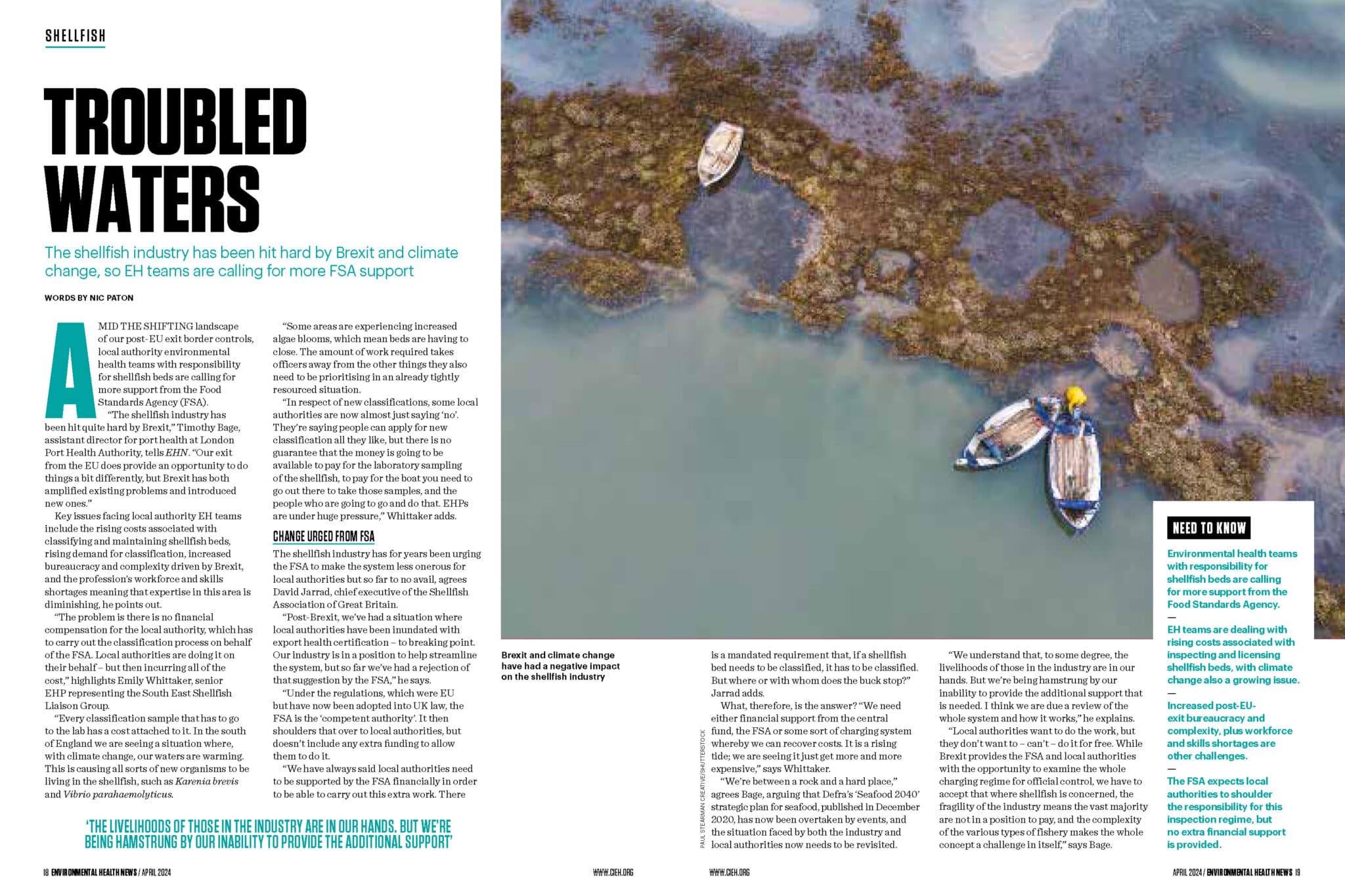 CIEH: Troubled Waters - The Shellfish Association of Great Britain